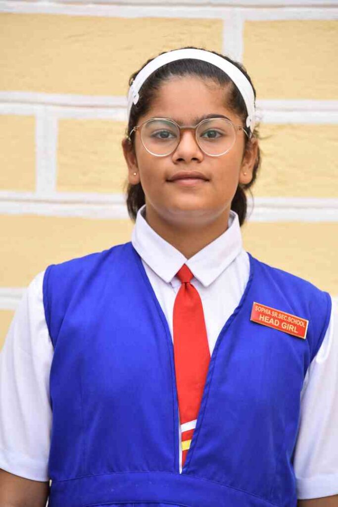 HEAD GIRL ISHANA RAMANI CLASS V B – Sophia Senior Secondary School