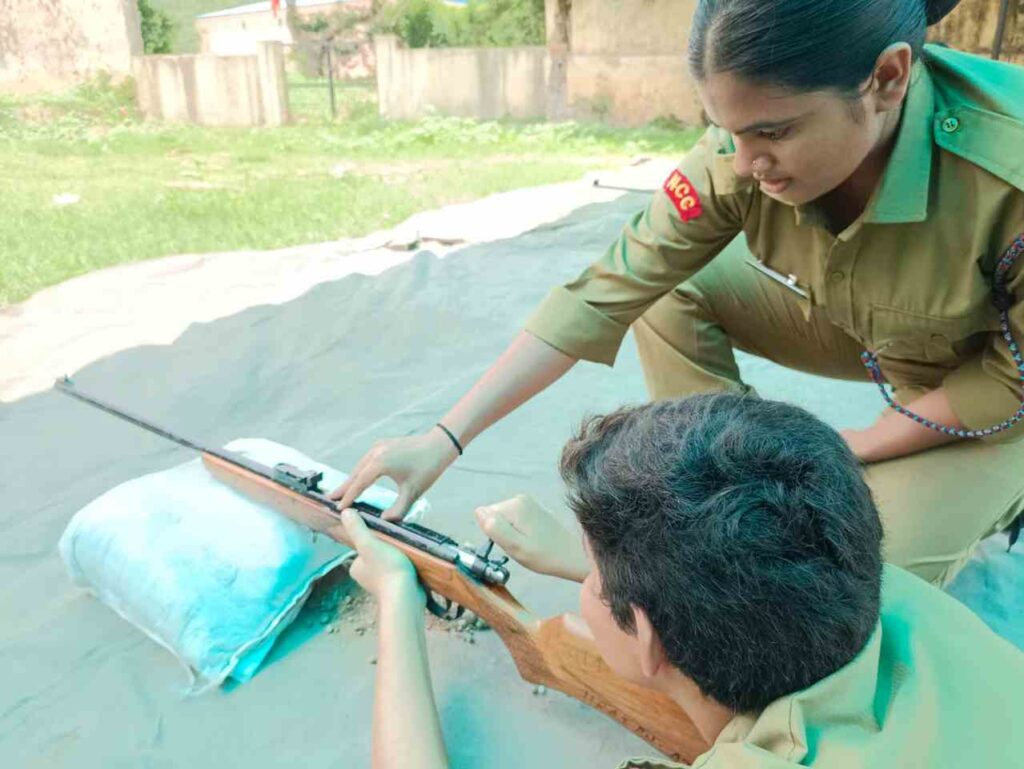 Rifle Shooting Practice Session – Sophia Senior Secondary School